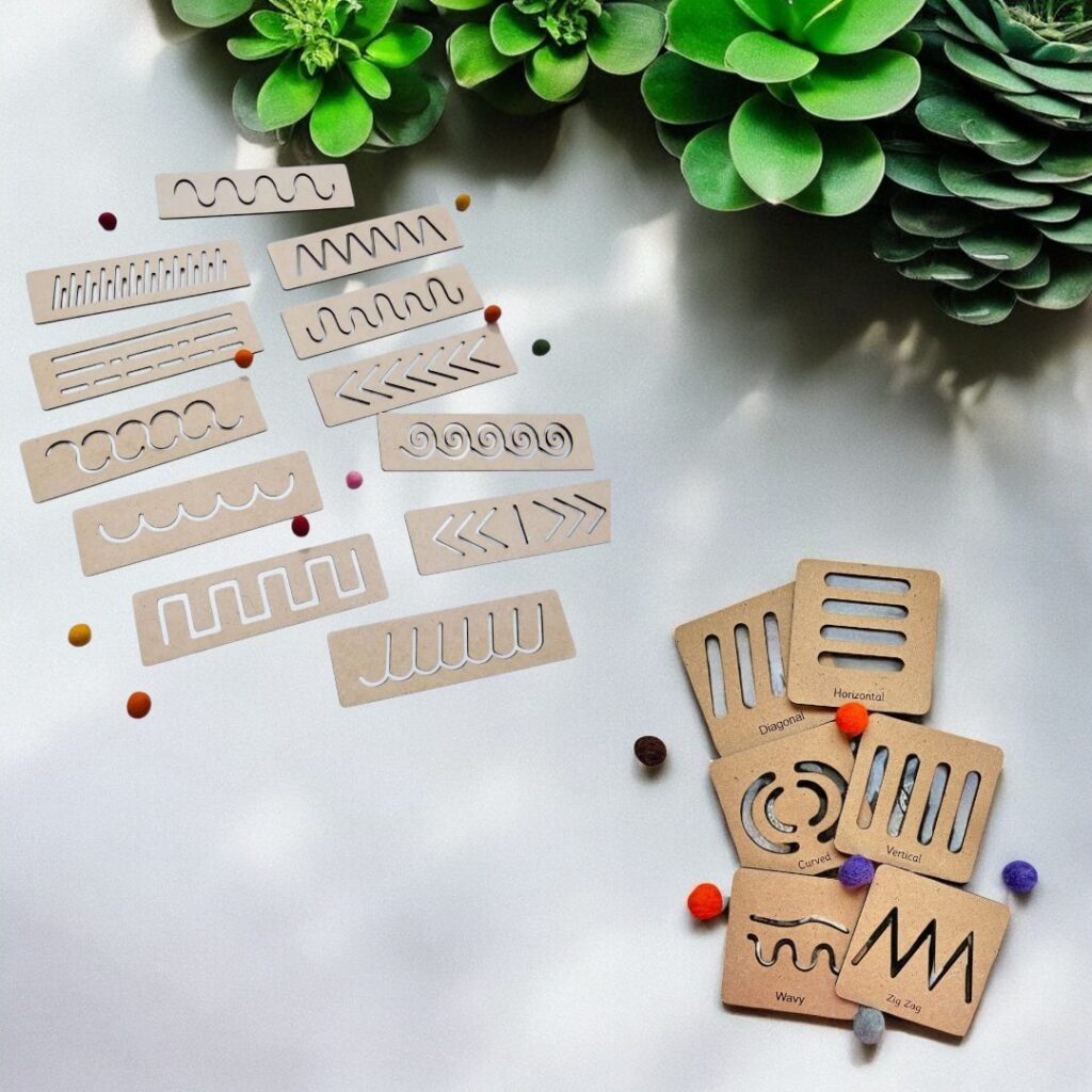 Pre writing Length Stencil & Short Stencil - winkslab