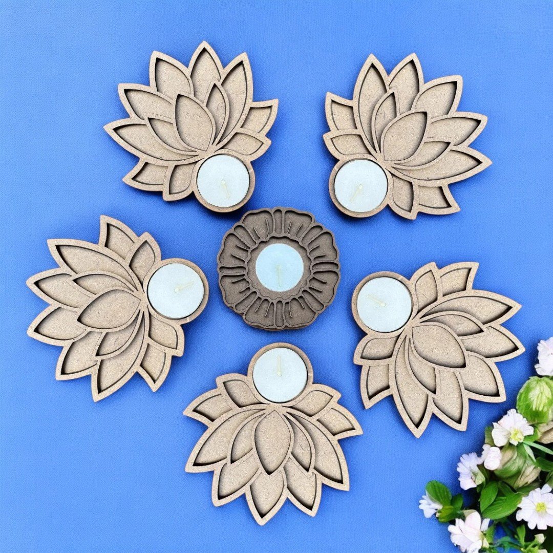 Lotus Mandala Tea Light Candle Holder - winkslab