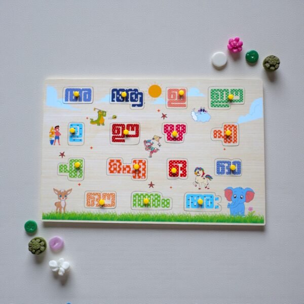 Malayalam Vowels – Wipe And Clean Board - winkslab
